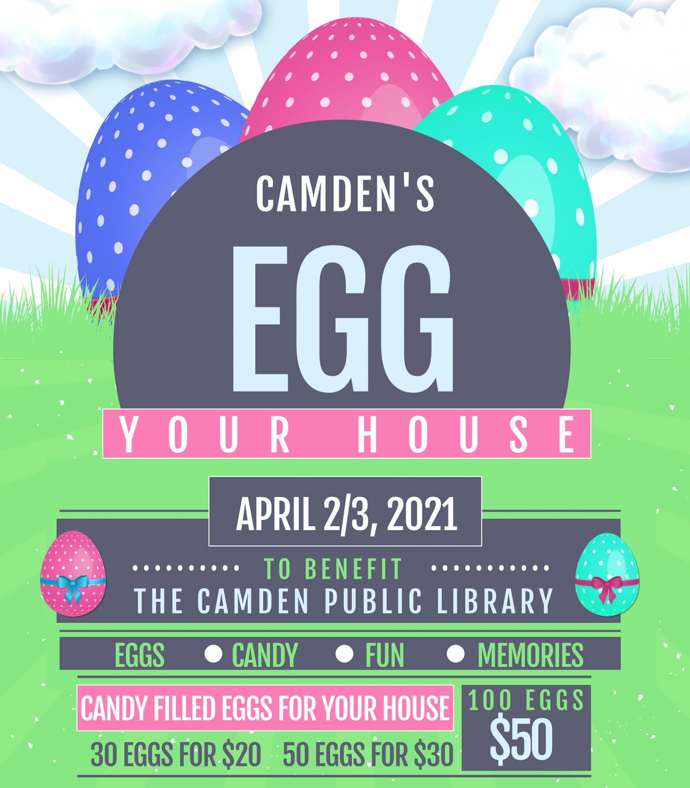 Camden Egg Your House Fundraiser – It's Eggstravagant